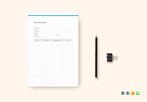 17+ Run Sheet Templates - PDF, DOC