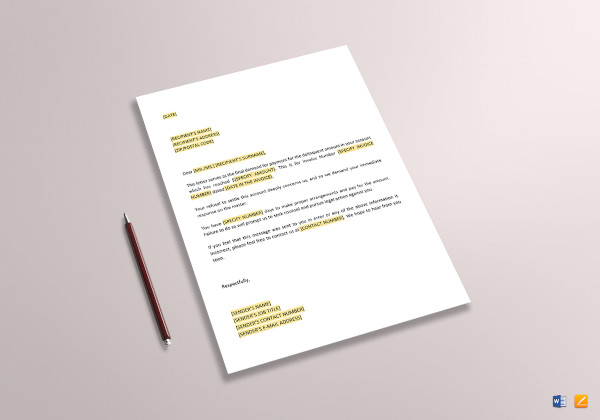 Pending Payment Letter - 18+ Free Word, PDF Documents Download