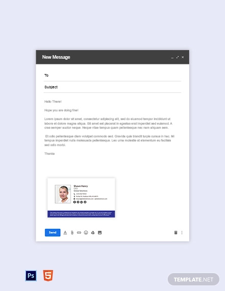 40+ Outlook Email Signature Templates - Samples, Examples & Formats