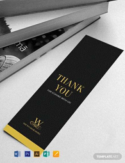 Blank Bookmark Template - 44+ PSD, AI, EPS, Word, PDF Format Download!