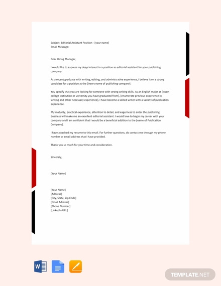 11+ Email Cover Letter Templates - Free Sample, Example, Format Download!