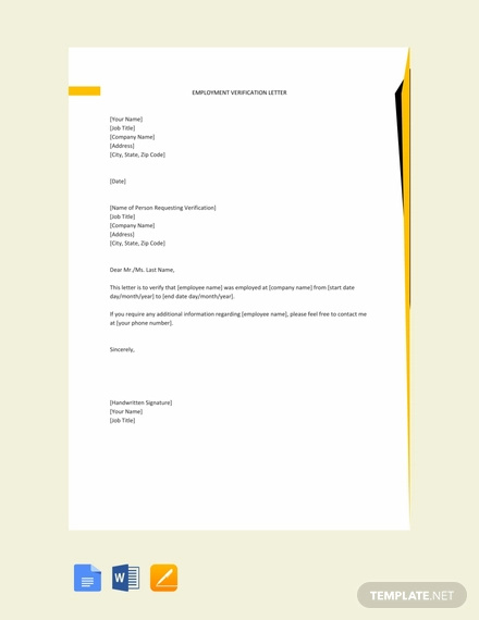 Employment Letter - 18+ Free Sample, Example, Format