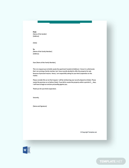 Eviction Letters - 11+ Free PDF, Word Documents Download | Free ...