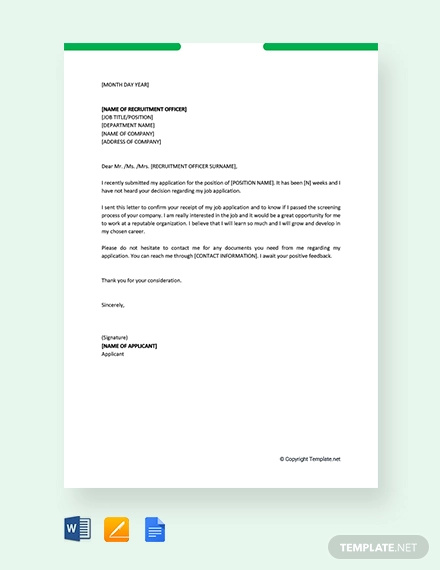Follow Up Letter Template - 14+ Free Sample, Example Format Download