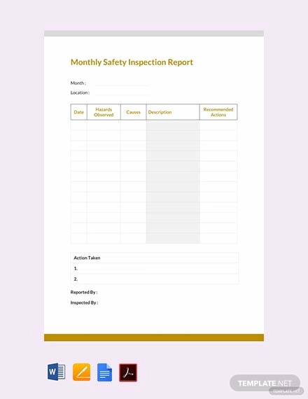 23+ Sample Inspection Report Templates- Docs, Word, Pages