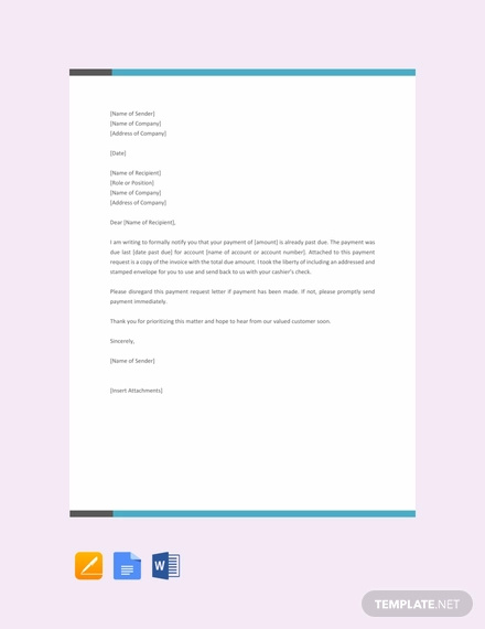 10+ Payment Request Letter Templates - PDF