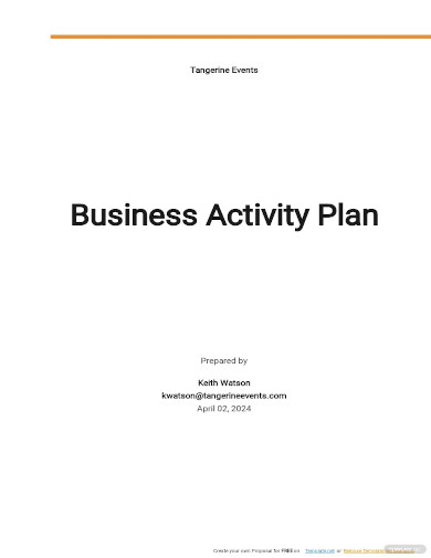 36+ Activity Plan - Sample, Example, Format