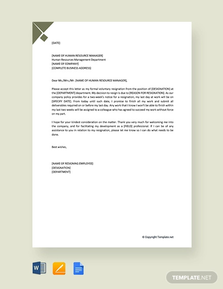 10+ Volunteer Resignation Letters - Free Sample, Example Format Download
