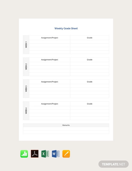 Free 37+ Grade Sheet Template - Word, Excel, PDF Documents Download