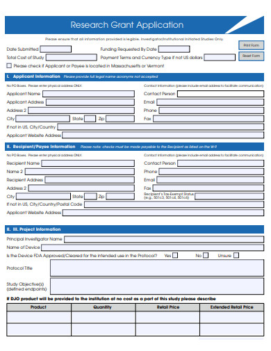 FREE 10+ Research Grant Application Templates in PDF | MS Word