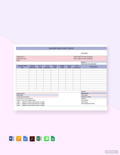 37+ Delivery Note Templates - PDF, Docs, Word