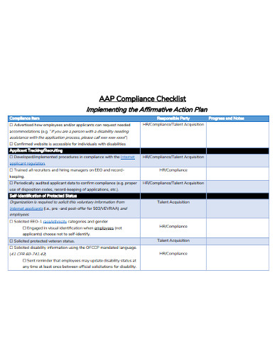 12+ FREE HR Compliance Checklist Templates in PDF | Word | Pages