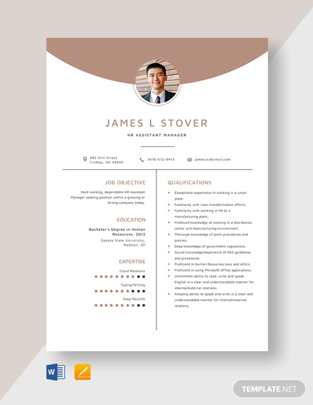 28+ HR Resume Templates in MS Word | Pages | PDF | AI | PSD | Pages ...
