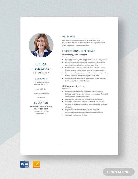 28+ HR Resume Templates in MS Word | Pages | PDF | AI | PSD | Pages ...