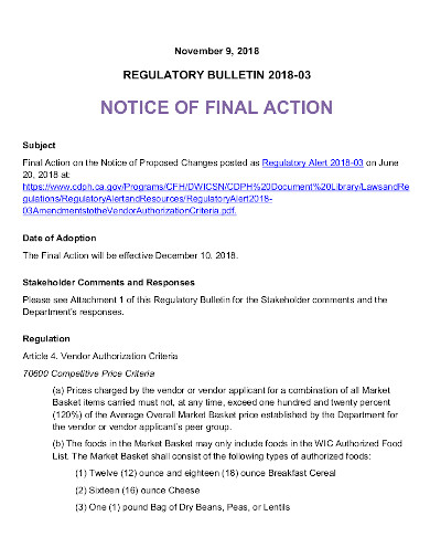 10+ Regulatory Bulletin Templates in PDF | Word