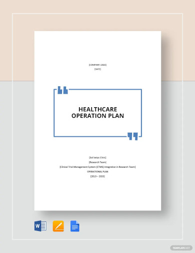 FREE 47+ Operational Plan Templates in MS Word | Pages | Google Docs | PDF
