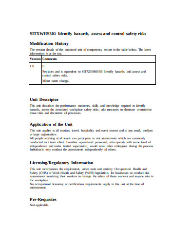 8+ Hospitality Risk Assessment Templates in PDF | Word