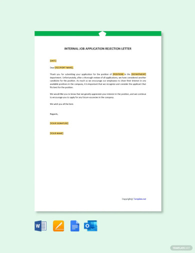 12+ Sample Job Applicant Rejection Letters in Google Docs | Word ...