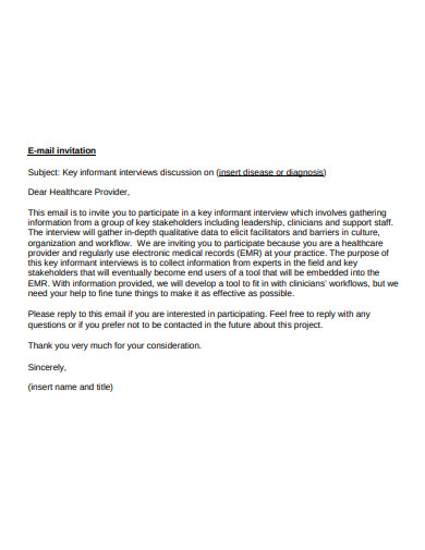 10 Interview Invitation Email Templates In PDF DOC