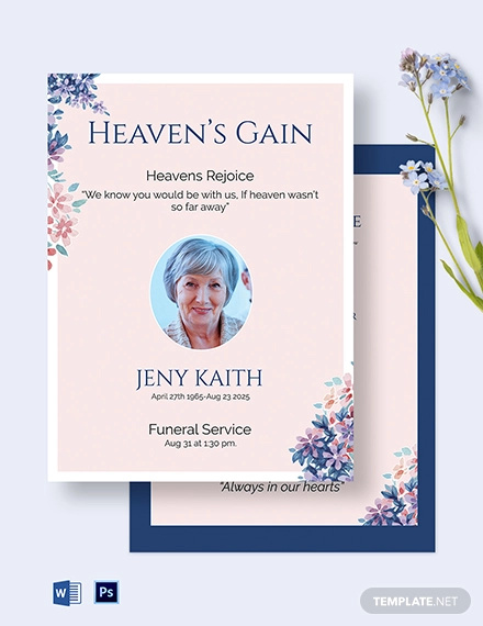 32 Funeral Invitation Templates PSD AI