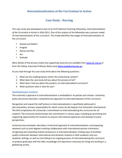 FREE 10 Nursing Case Study Templates In PDF MS Word