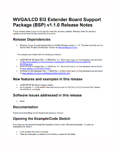 Release Notes Template - 15+ Free Word, PDF Documents Download
