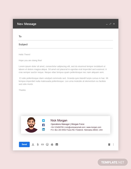 9+ Project Manager Email Signature Templates in HTML | PSD