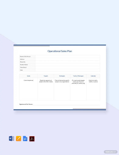 FREE 47+ Operational Plan Templates in MS Word | Pages | Google Docs | PDF