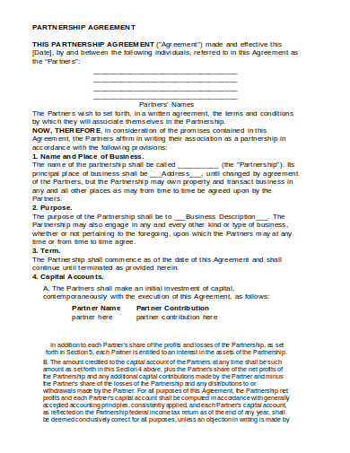 9+ Partnership Dissolution Agreement Templates in PDF | DOC