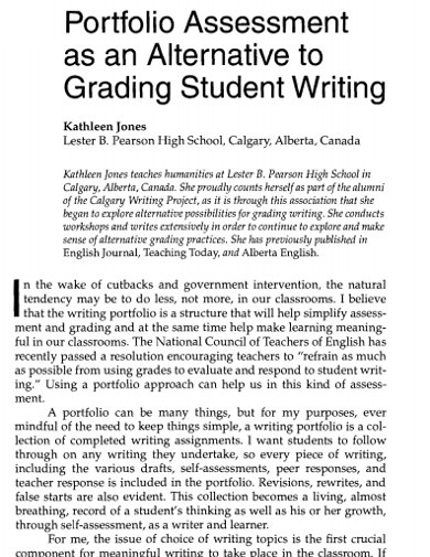 10+ Portfolio Assessment Templates in PDF | Word