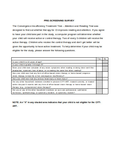What is a screening survey? Introducing precautions and examples when ...