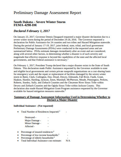 10+ Preliminary Assessment Report Templates in PDF | DOC