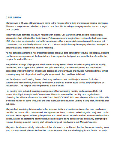 FREE 10 Nursing Case Study Templates In PDF MS Word