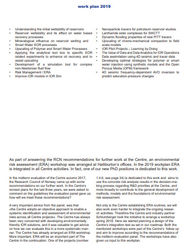 12+ Research Work Plan Templates in PDF | MS Word