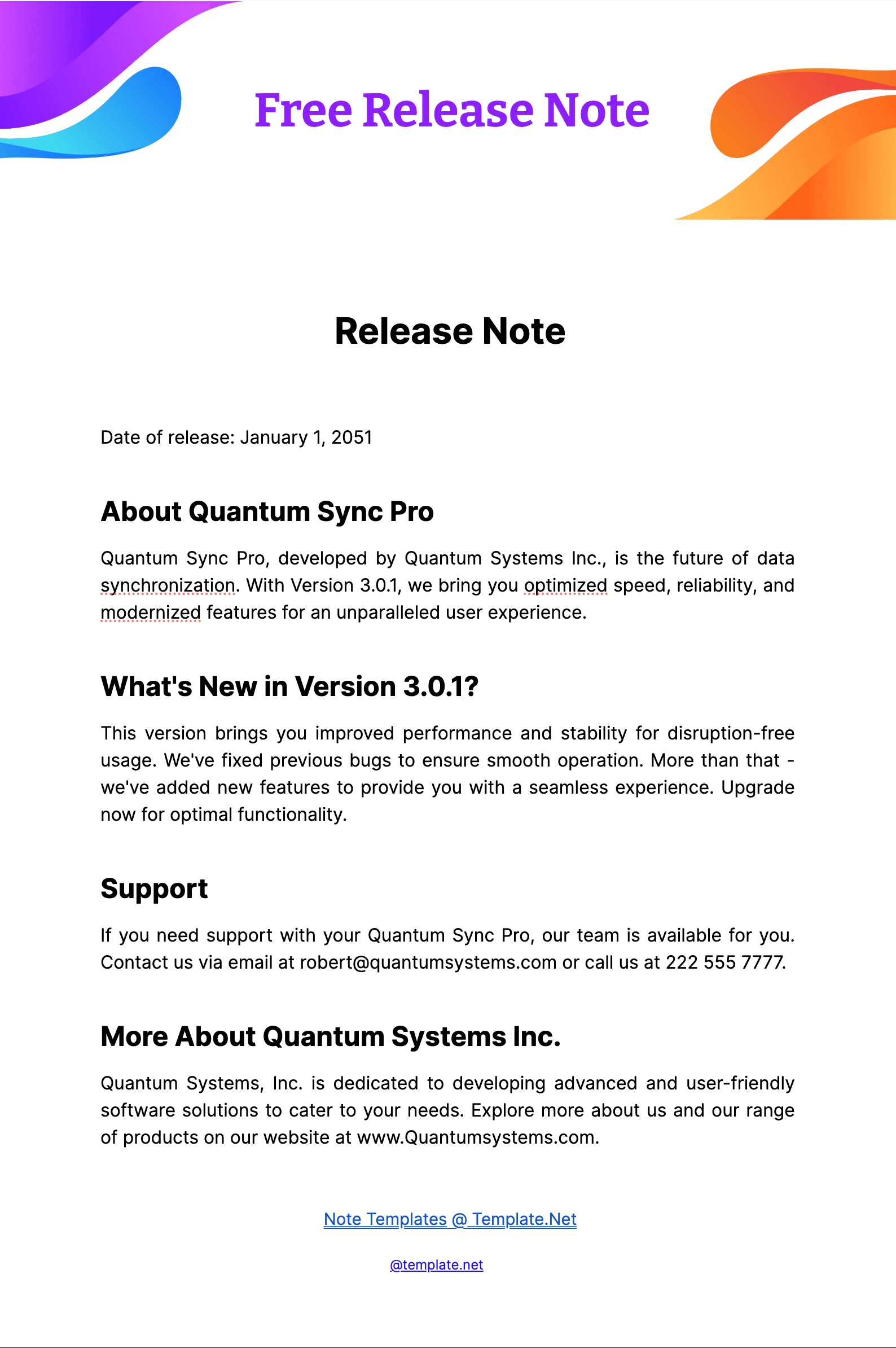 Release Notes Template - 15+ Free Word, PDF Documents Download