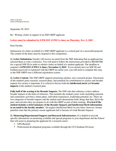 FREE 9+ Research Letter of Support Templates in PDF