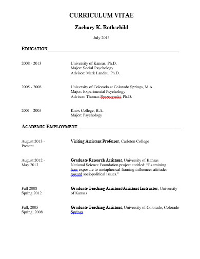 FREE 6+ Research Assistant CV Templates in PDF | MS Word | Pages