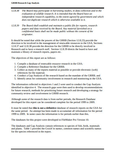 FREE 10+ Research Gap Analysis Templates in PDF | MS Word