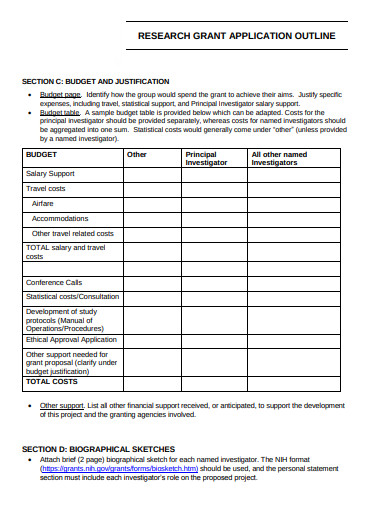 FREE 10+ Research Grant Application Templates in PDF | MS Word