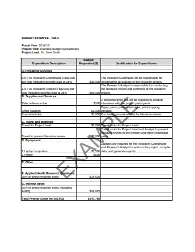 FREE 10+ Research Grant Budget Templates in PDF | MS Word
