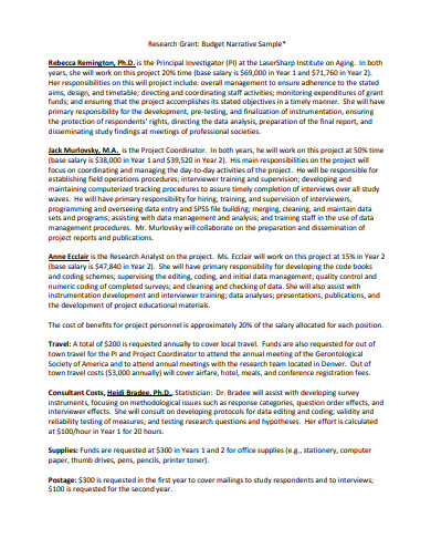 FREE 10+ Research Grant Budget Templates in PDF | MS Word