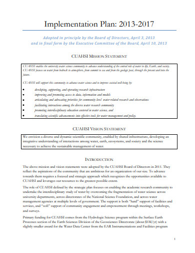 FREE 10+ Research Implementation Plan Templates in PDF | MS Word