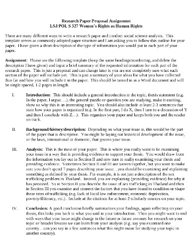 FREE 10 Research Paper Proposal Templates In PDF MS Word