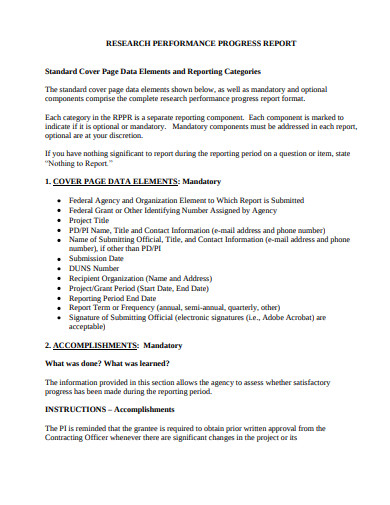 12+ Research Progress Report Templates in PDF | MS Word