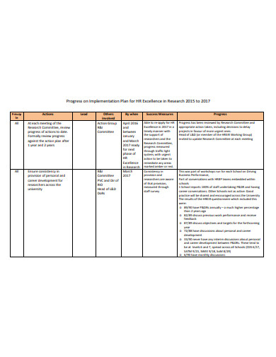 FREE 10+ Research Implementation Plan Templates in PDF | MS Word