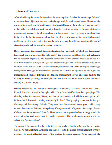 FREE 10 Research Framework Templates In PDF MS Word