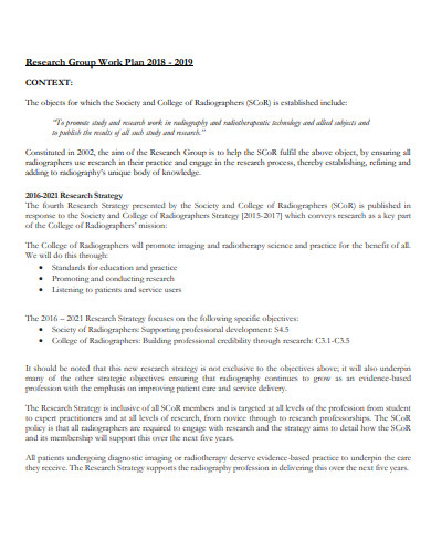 12+ Research Work Plan Templates in PDF | MS Word