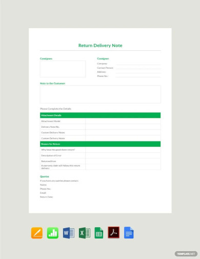 37+ Delivery Note Templates - PDF, Docs, Word