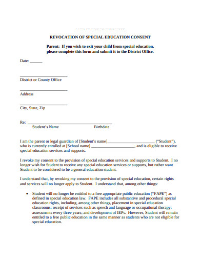 9+ Special Education Form Templates in PDF | Word