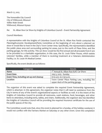 8+ Event Partnership Agreement Templates in PDF | DOC